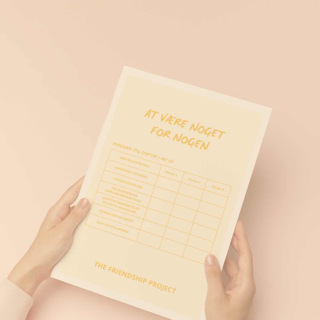 Øvelse - At være noget for nogen - The Friendship Project